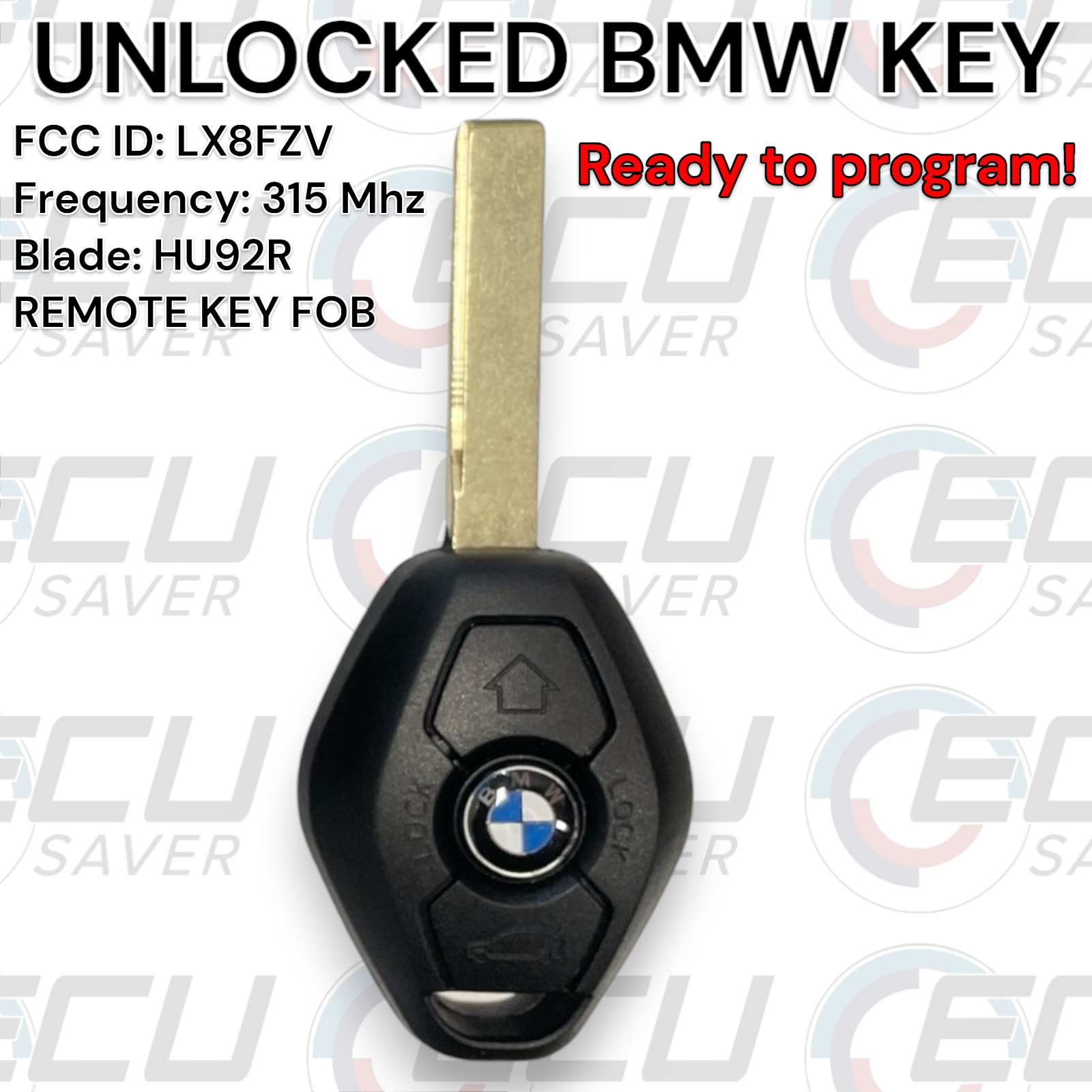 BMW Diamond Key Remote / EWS3 EWS4 / FCC ID: LX8FZV 315mhz | ECU Saver