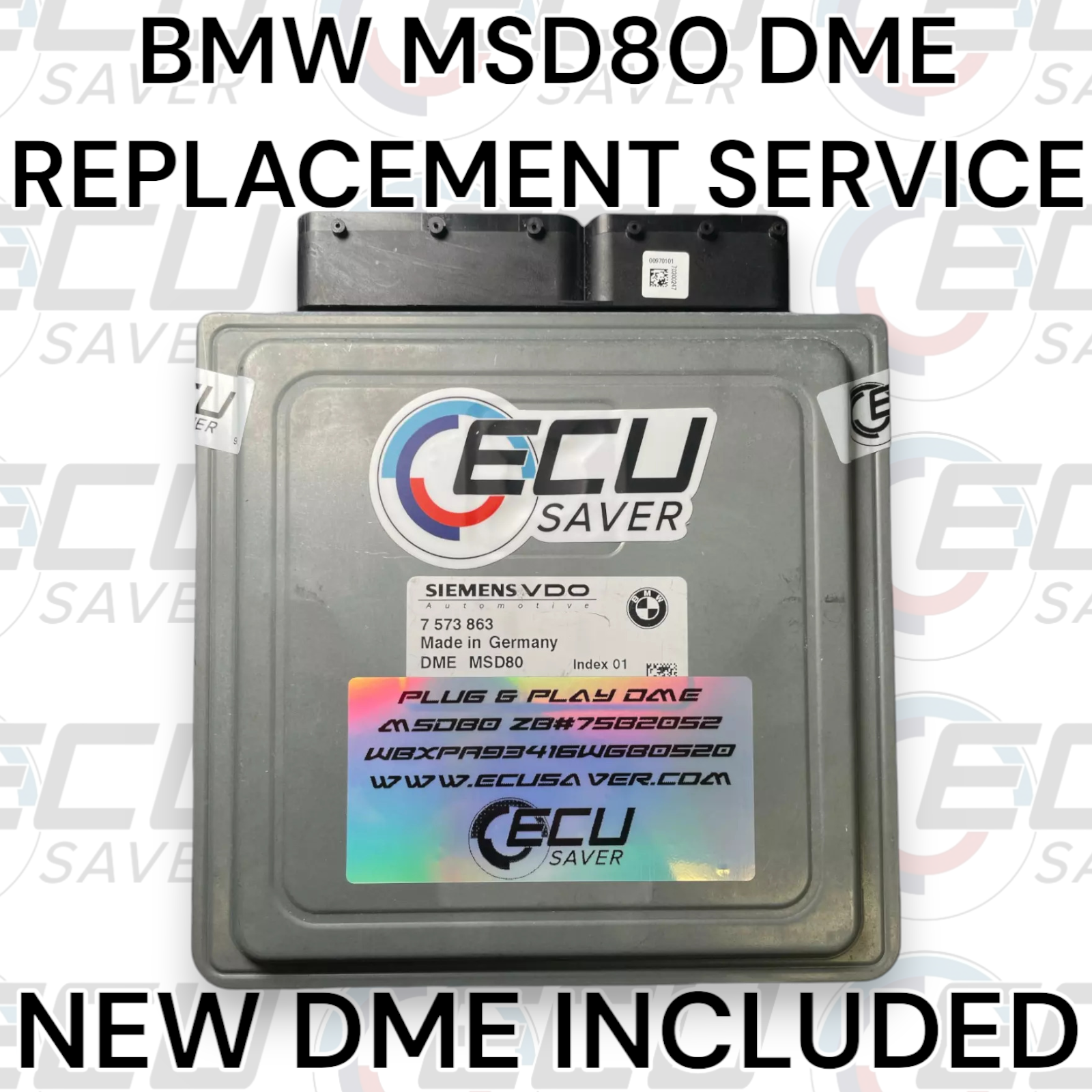 BMW MSD80 CLONE SERVICE / DME INCLUDED! / N54 E90 E92 135i 335i 535i X6 Z4 | ECU Saver